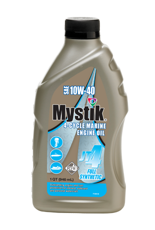 Mystik Store - Mystik® JT-4® Synthetic 4-Cycle 10W-40 Marine Engine Oil ...